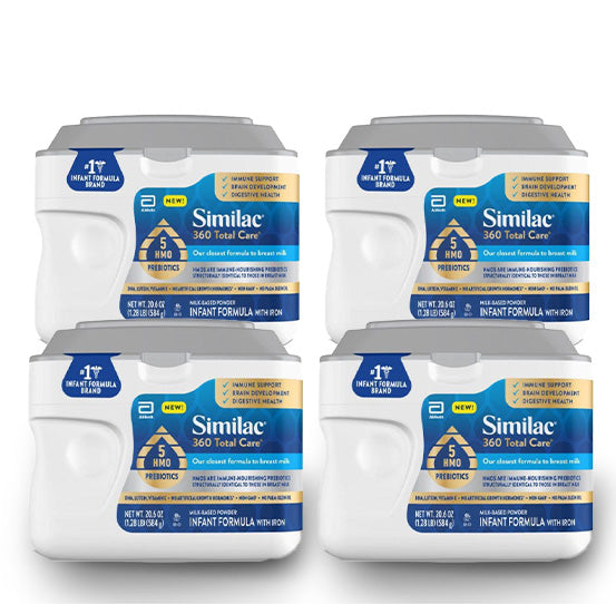 Similac 360 Total Care Infant Formula 20.6 oz(Pack of 4) – Baby's Variety